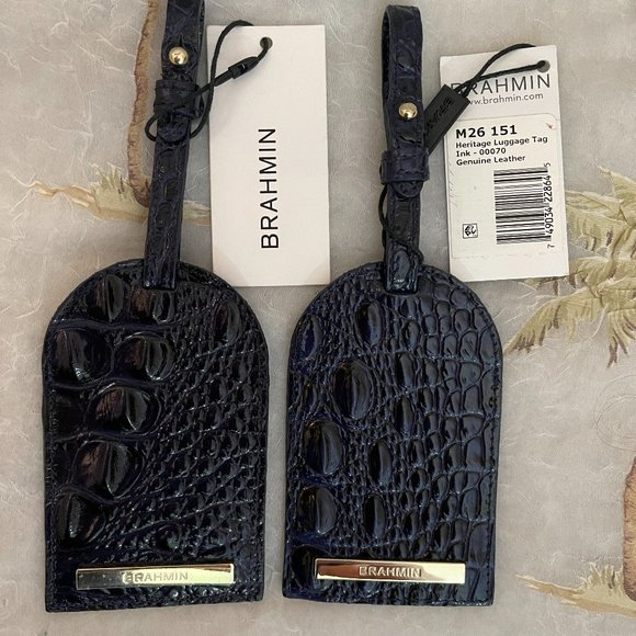 Brahmin | Other | Brahmin Ink Luggage Tags Nwt | Poshmark